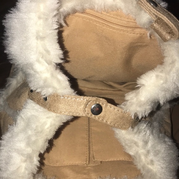Bags | Very Cute Furry Suede Handbag | Poshmark